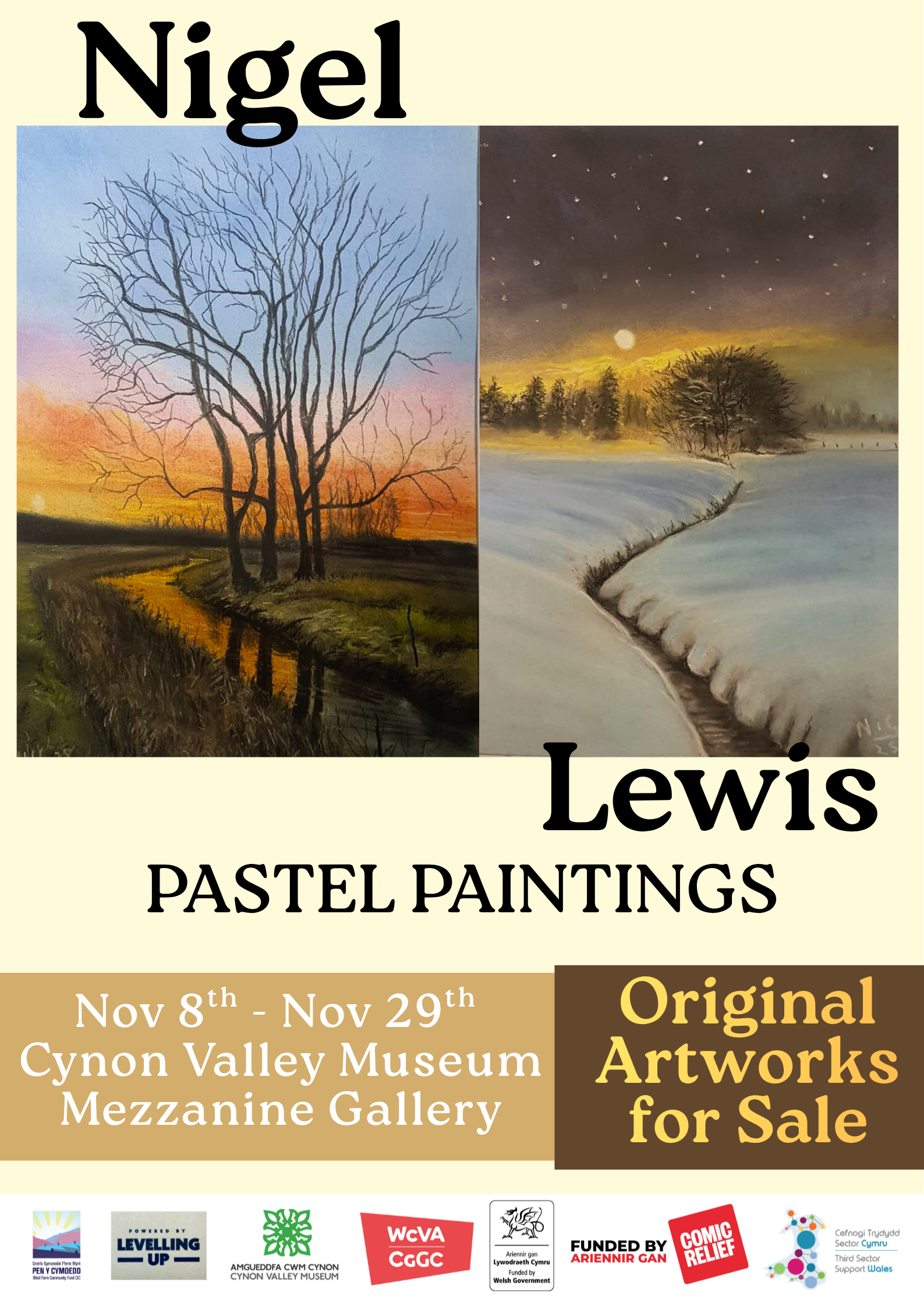 Nigel Lewis Pastel Painting Exhibition - Cynon Valley Museum Trust
