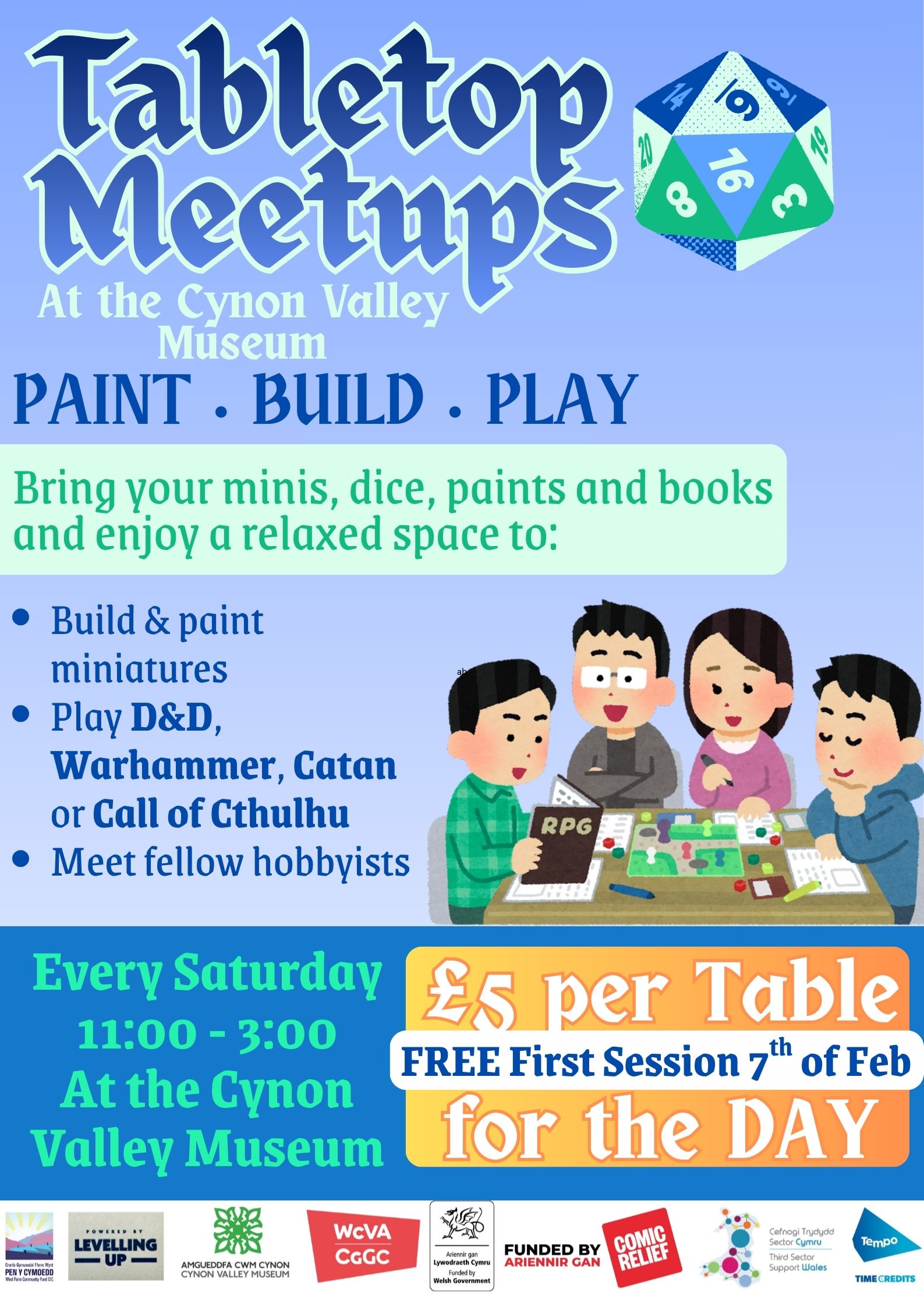 Tabletop Meetups at the Cynon Valley Museum - Cynon Valley Museum Trust