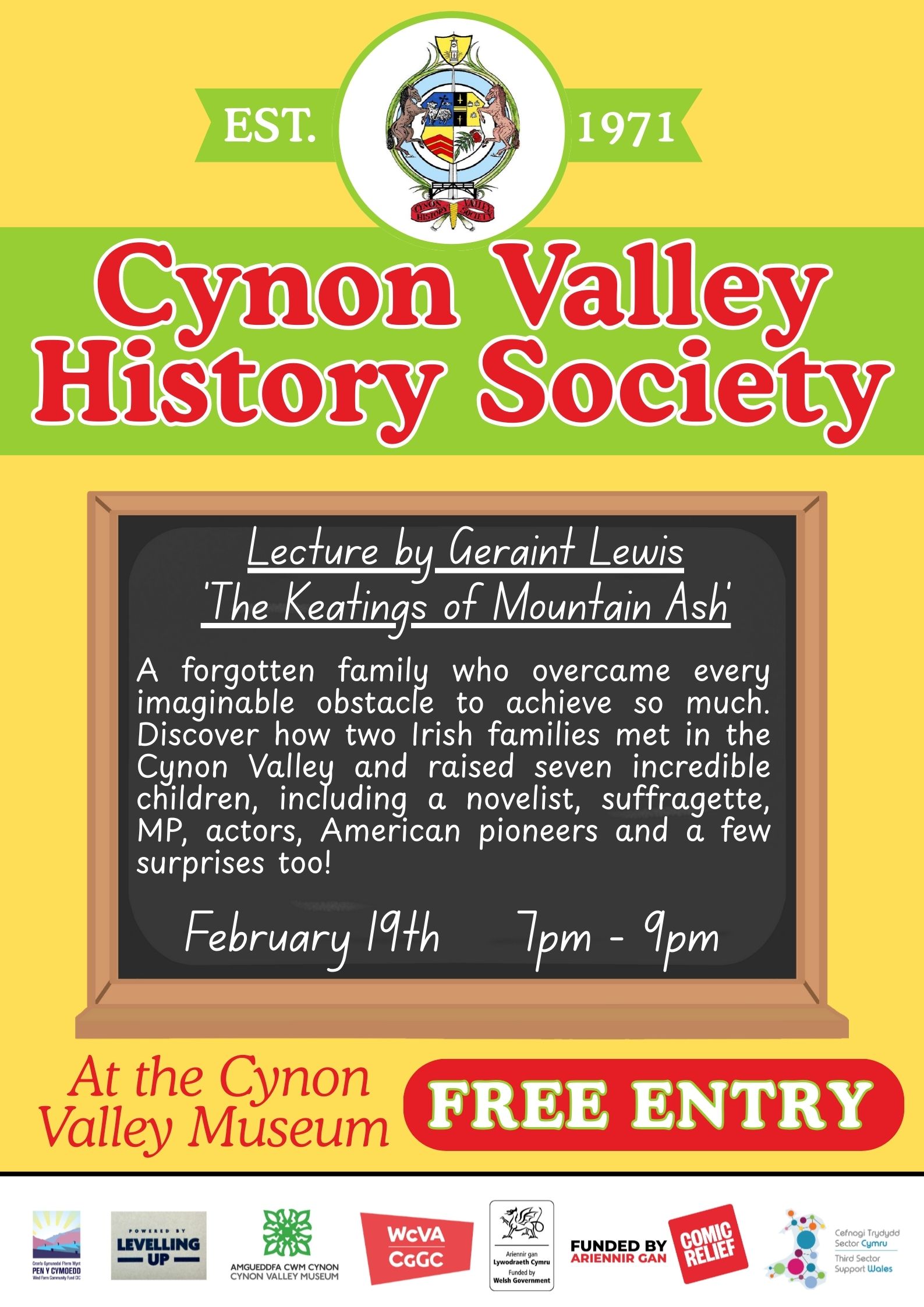 Cynon Valley History Society Lecture - The Keatings of Mountain Ash ...