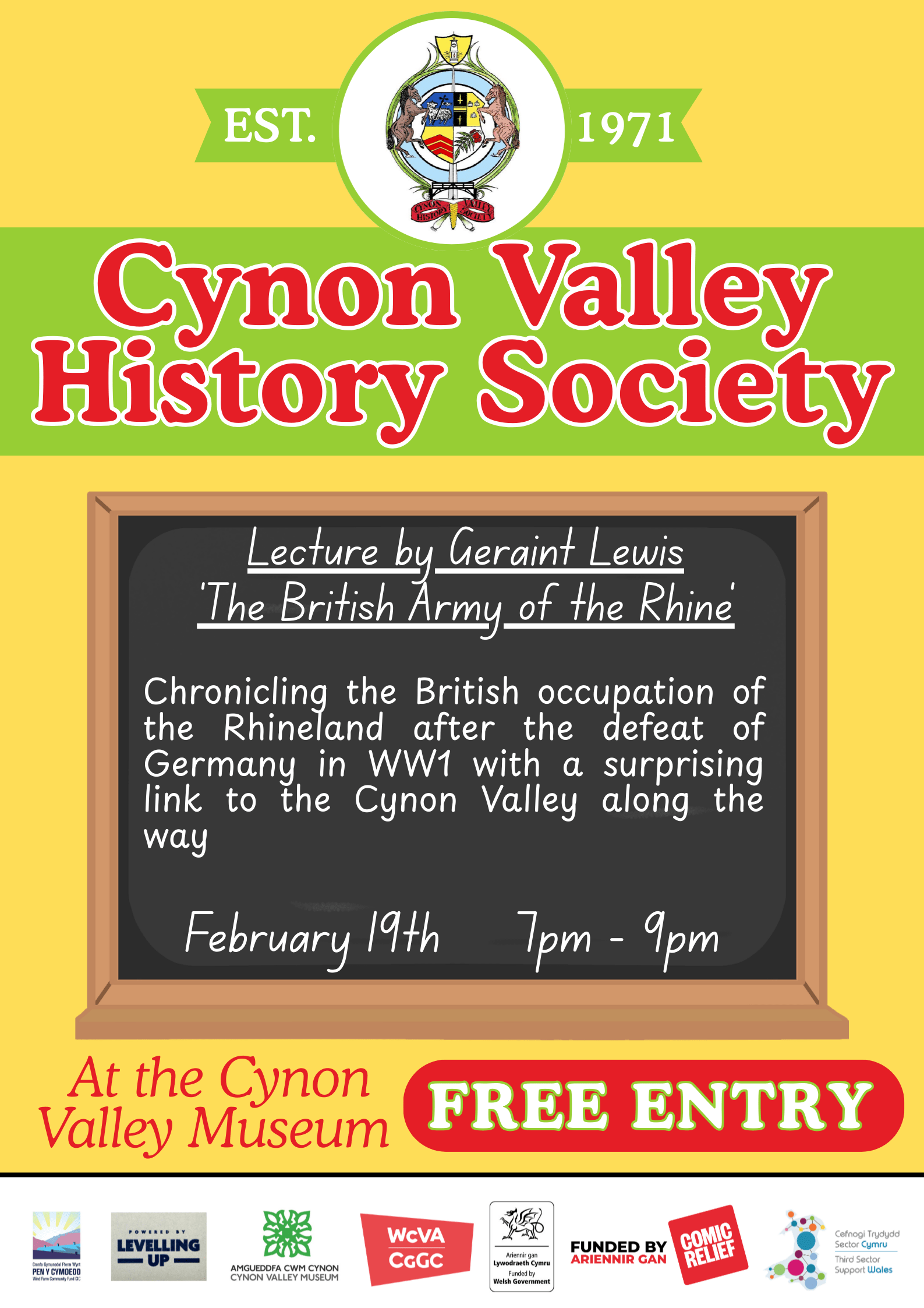 Cynon Valley History Society Upcoming Lecture - Cynon Valley Museum Trust